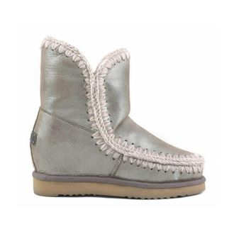 Mou Eskimo Kurzer Keilabsatz Stiefel - Elephant Grey - - Shoes - Damen - Grau - 37 EU