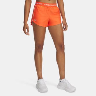 Under Armour Tech Play Up Shorts (7,5 cm) für Damen Orange Base / Surplus Orange / Weiß XXL