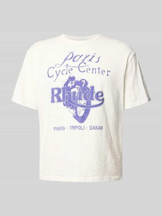 Rhude Regular Fit T-Shirt aus reiner Viskose