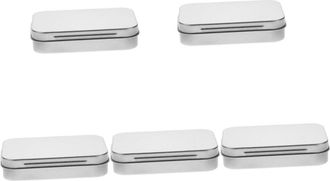Pretyzoom 5Er-Box Aufbewahrungskiste beh&auml;lter mit deckel kleinteilebox Schmuckdose schmuckkasten schmuckkiste Pfefferminzdosen leer Minzbeh&auml;lter Boxen mit Decke