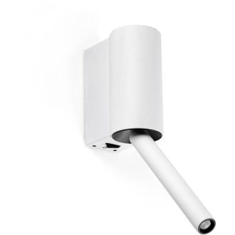 Faro Barcelona Faro Dante Applique murale de lecture LED Dante, blanc mat, 3 W, 2700 K