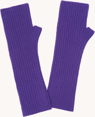 Kujten Mitaines cachemire côtes plates - Mitaines Knokke