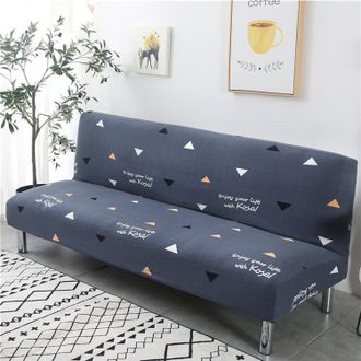 Generic Sofabezug Ohne Armlehnen Futon Abdeckung Stretch-Schonbezug F&uuml;r Klappsofa Moderner Druck Sofabett&uuml;berzug Waschbarer Schutz F&uuml;r 2-/3-Sitzer Futonbezug 