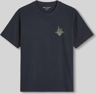Marc O'Polo Loose Fit T-Shirt aus reiner Baumwolle mit R&uuml;cken-Motiv-Print