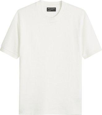 Marc O'Polo Strukturiertes T-Shirt aus einem elastischem Baumwollmix in