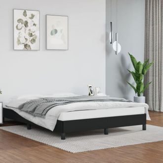 vidaXL Cadre de lit Noir 140x190 cm Similicuir