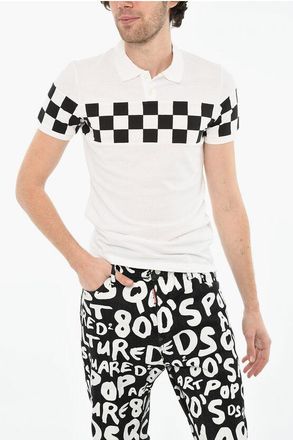 Dsquared2 Cotton Check Print Polo size S