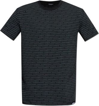 Dsquared2 Monogrammed Underwear T-Shirt - - Tops - Herren - Schwarzk - 2XL