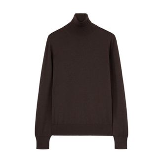 Agnona Homme, Pulls, Brun, Taille: L Pull &agrave; col roul&eacute; c&ocirc;tel&eacute;