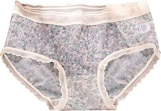 Generic Culotte sans Couture Femme Culotte Femme sans Couture Culotte Femme De Classique Taille Haute Full Coverage Soft Stretch Basique pour Peau Sensible Us