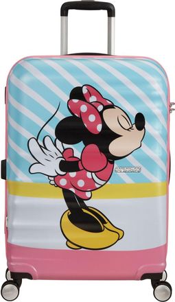 American Tourister Wavebreaker Disney - Spinner M, Kindergepäck, 67 cm, 64 L, Mehrfarbig (Minnie Pink Kiss)