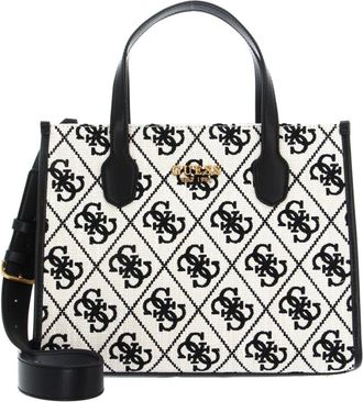 Guess Femme, Sacs, Noir, Taille: ONE Size Silvana Tote