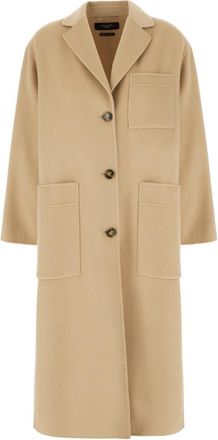 Max Mara Femme, Manteaux, Beige, Taille: 34 FR Manteau en m&eacute;lange de laine double face