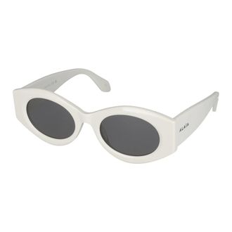 Alaia Femme, Accessoires, Blanc, Taille: 52 MM Lunettes de soleil &eacute;l&eacute;gantes Aa0080S