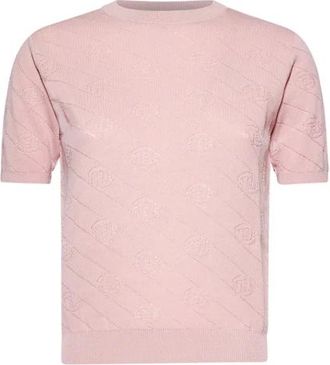 Silvian Heach Femme, Pulls, Rose, Taille: 40 FR Maglia a maniche corte lavorazione decorativa