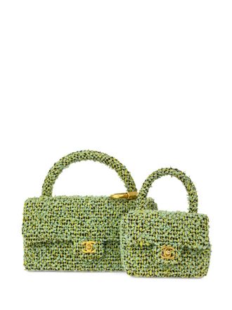 Chanel sac &agrave; main Classic Flap 2 In 1 (1992) - Vert