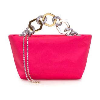 Gedebe Rosa Satin Handtasche mit Kettengriff - - Bags - Damen - Rosa - ONE SIZE