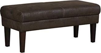 Cavadore Sitzbank Malm / Polsterbank f&uuml;r K&uuml;che, Esszimmer oder Wohnk&uuml;che in Lederoptik / Mit moderner Kontrastnaht / Passend zur K&uuml;chengarnitur Malm / 120 x 52