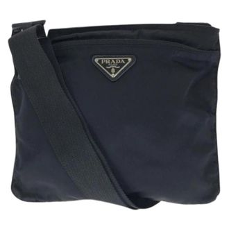 Prada Pre-owned Tessuto Nylon Schultertasche - - Pre-owned - Damen - Schwarzk - ONE SIZE