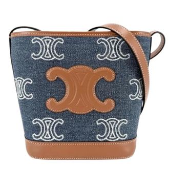 Celine Sac bandouli&egrave;re vintage en denim Pre-owned - Femme - Pre-owned - Bleu - Taille: ONE Size