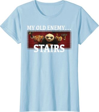 Kung Fu Panda My Old Enemy...Stairs Group Shot Portrait T-Shirt