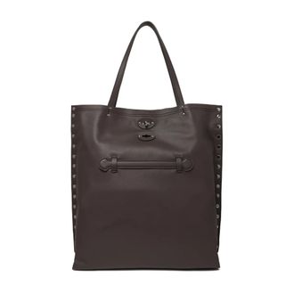 Zanellato Schwarze Leder-Tragetasche - - Bags - Damen - Braun - ONE SIZE