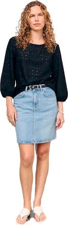 Object Objellen Hw Short Denim Skirt Noos