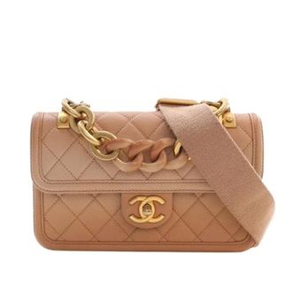 Chanel Pre-owned Sunset On The Sea Flap Bag - Femme - Pre-owned - Beige - Taille: ONE Size