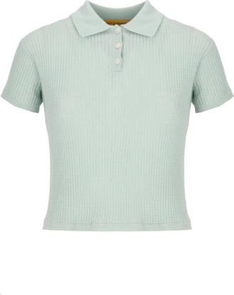 Guest In Residence Femme, Pulls, Vert, Taille: 42 FR Polo en cachemire r&eacute;tr&eacute;ci