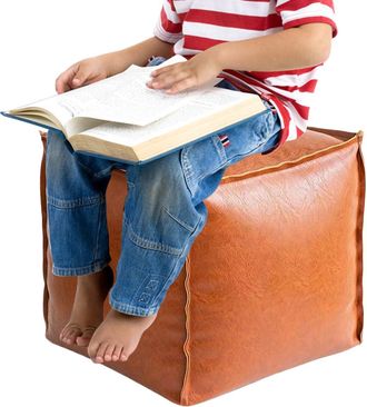 Generico Fußhocker zur Aufbewahrung von Studenten, Fußhocker mit abnehmbarem Sitz und Aufbewahrung, vielseitig einsetzbar, bequemer Sitz für Schlafzimmer, Arbe