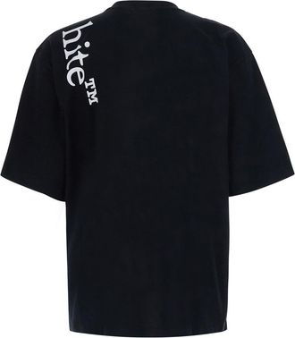 Off-white Vertical Bookish T-Shirt - Black