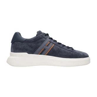 Hogan Homme, Chaussures, Bleu, Taille: 41 EU Baskets en Cuir Su&eacute;d&eacute; Bleu