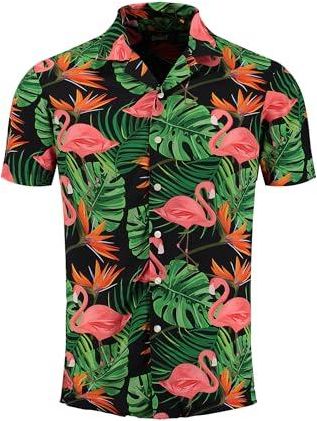 Key Largo KEYLARGO Klkeys 1/2 Patterned Chemise, Noir (1100), XL Hommes