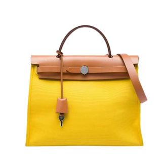 Herm&egrave;s Pre-owned Herbag Zip 31 - Femme - Pre-owned - Jaune - Taille: ONE Size