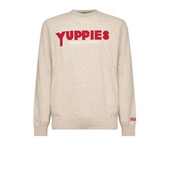 MC2 Saint Barth Yuppies 11 Embroidered Knit - - Knitwear - Herren - Beige - L