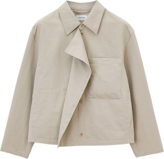 Christophe Lemaire Asymmetrische Jacke mit kastigem Schnitt - Nude