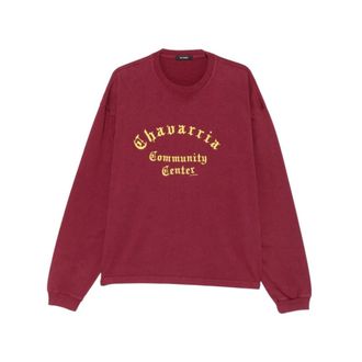 Willy Chavarria Diablo Hooligan Sweatshirt - - Sweatshirts & Hoodies - Herren - Rot - L