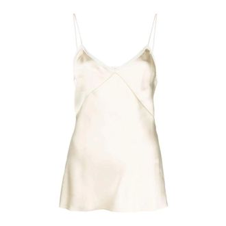 N&deg;21 Silk Lace Trim Cami Top - - Tops - Damen - Wei&szlig; - S