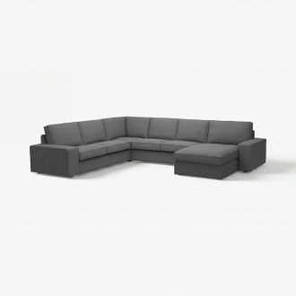 IKEA KIVIK 5er-Ecksofa mit R&eacute;camiere
