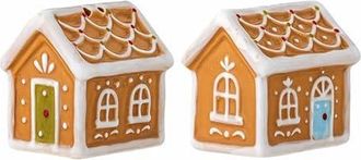 Bloomingville Elegantes Ginnie Salz- und Pfefferset aus Keramik - Stilvoll Würzen in Braun