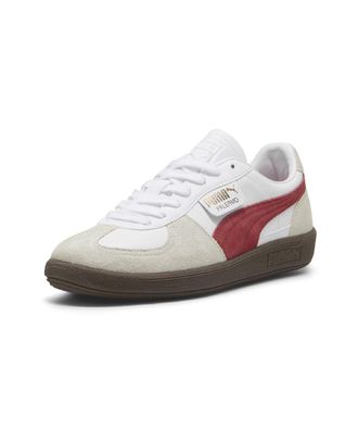 Puma Herren Palermo Leder-Sneaker, White/Vapor Grey, 40.5 EU