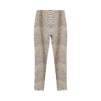 Roberto Cavalli Femme, Pantalons, Multicolore, Taille: 40 FR Pop Jaguar Print Leggings