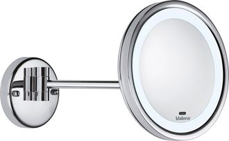 Valera Optima Light Smart 207.09 Wandspiegel, mit Vergrößerungsglas und Lichtautomatik, Farbe Chrom