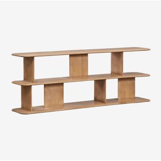 Sklum &Eacute;tag&egrave;re en bois de manguier Miller SKLUM 180 x 65 cm