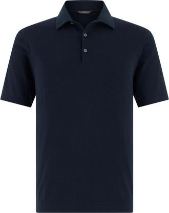 Boggi Milano Homme, Pulls, Bleu, Taille: XL Polo Coton Cr&ecirc;pe