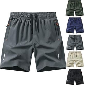 Generic Short pour homme &agrave; s&eacute;chage rapide - Confort ultime, style et polyvalence pour l&eacute;t&eacute;, short de sport pour homme, gris, XXL