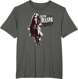 Disney Pirates of the Caribbean Jack Why Is The Rum Gone? T-Shirt
