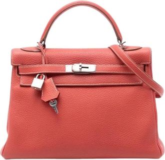 Herm&egrave;s Pre-owned Kelly Retourne 32 - Femme - Pre-owned - Orange - Taille: ONE Size