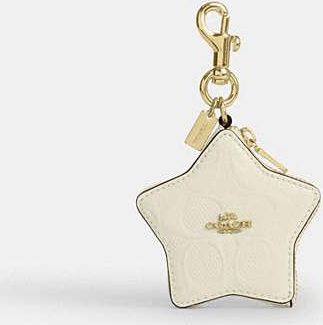 Coach Taschenanh&auml;nger Mit Stern Aus Signature-Leder