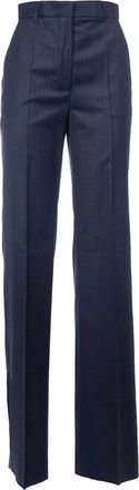Max Mara Femme, Pantalons, Bleu, Taille: 40 FR Pantalone Flanella